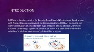 Density Based Clustering harsh for college | PPT