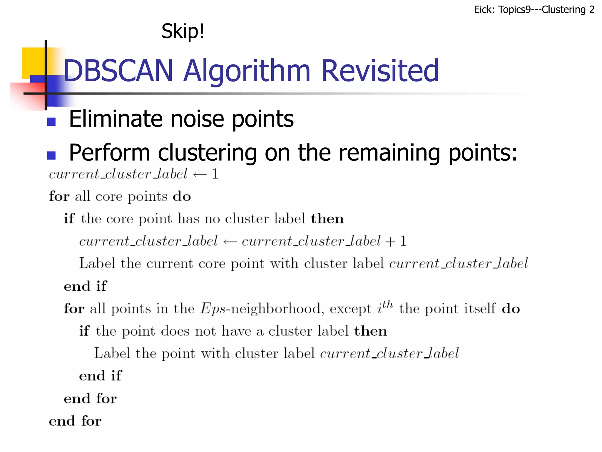 Density based methods | PPTX