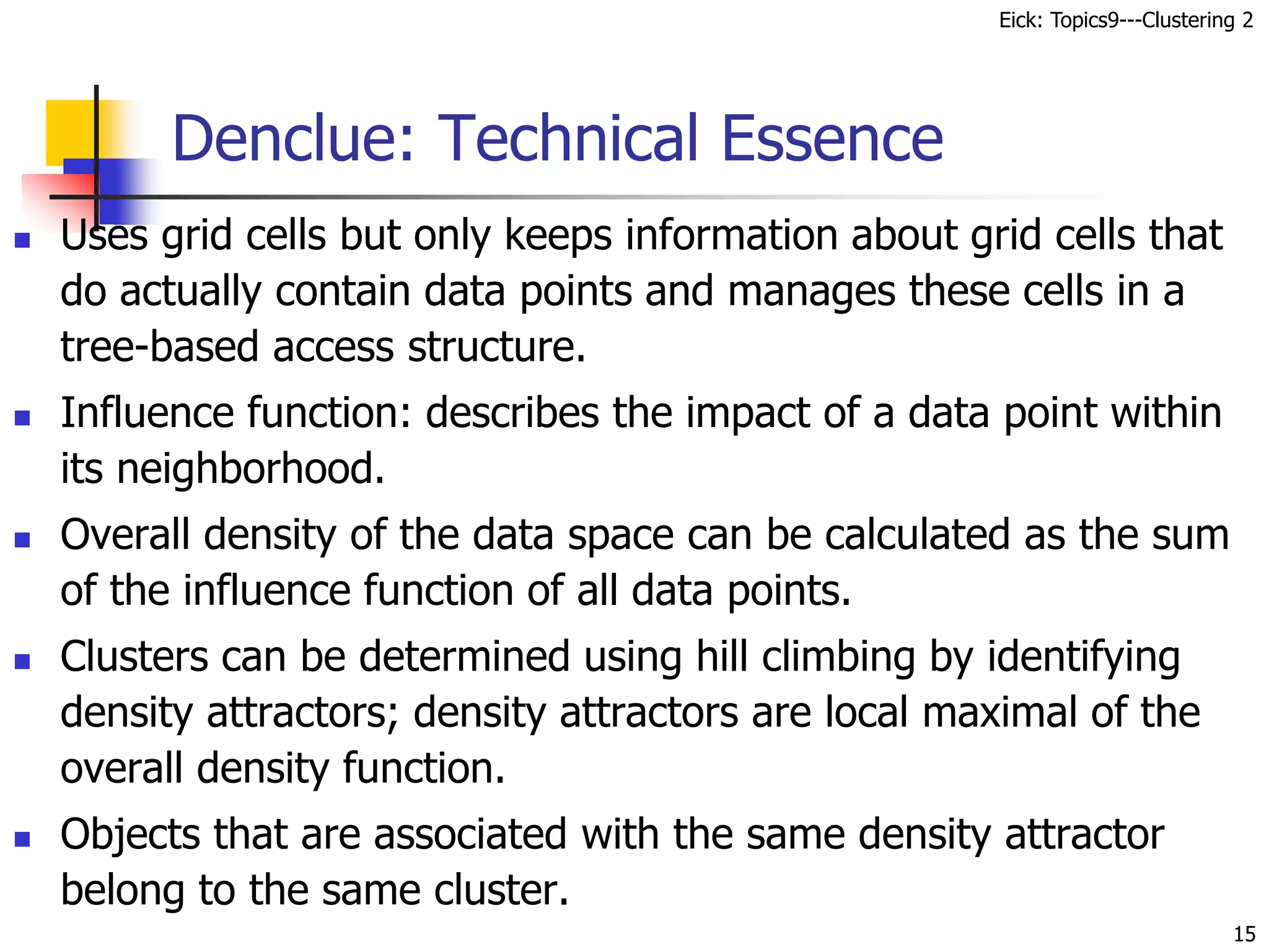 Density based methods | PPTX