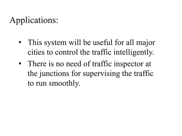 Intelligent traffic control system using ardiuno | PPTX | Computer Peripherals | Computing