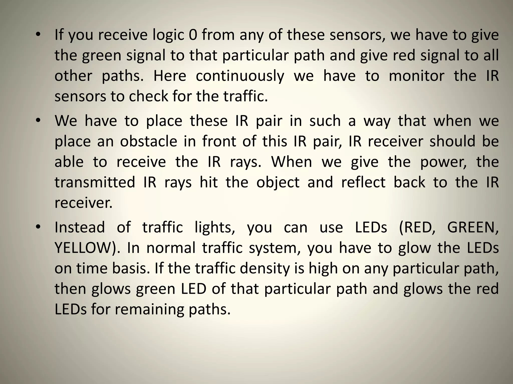 Density Based Traffic Signal Control Using Microcontroller Pptx Computer Peripherals Computing