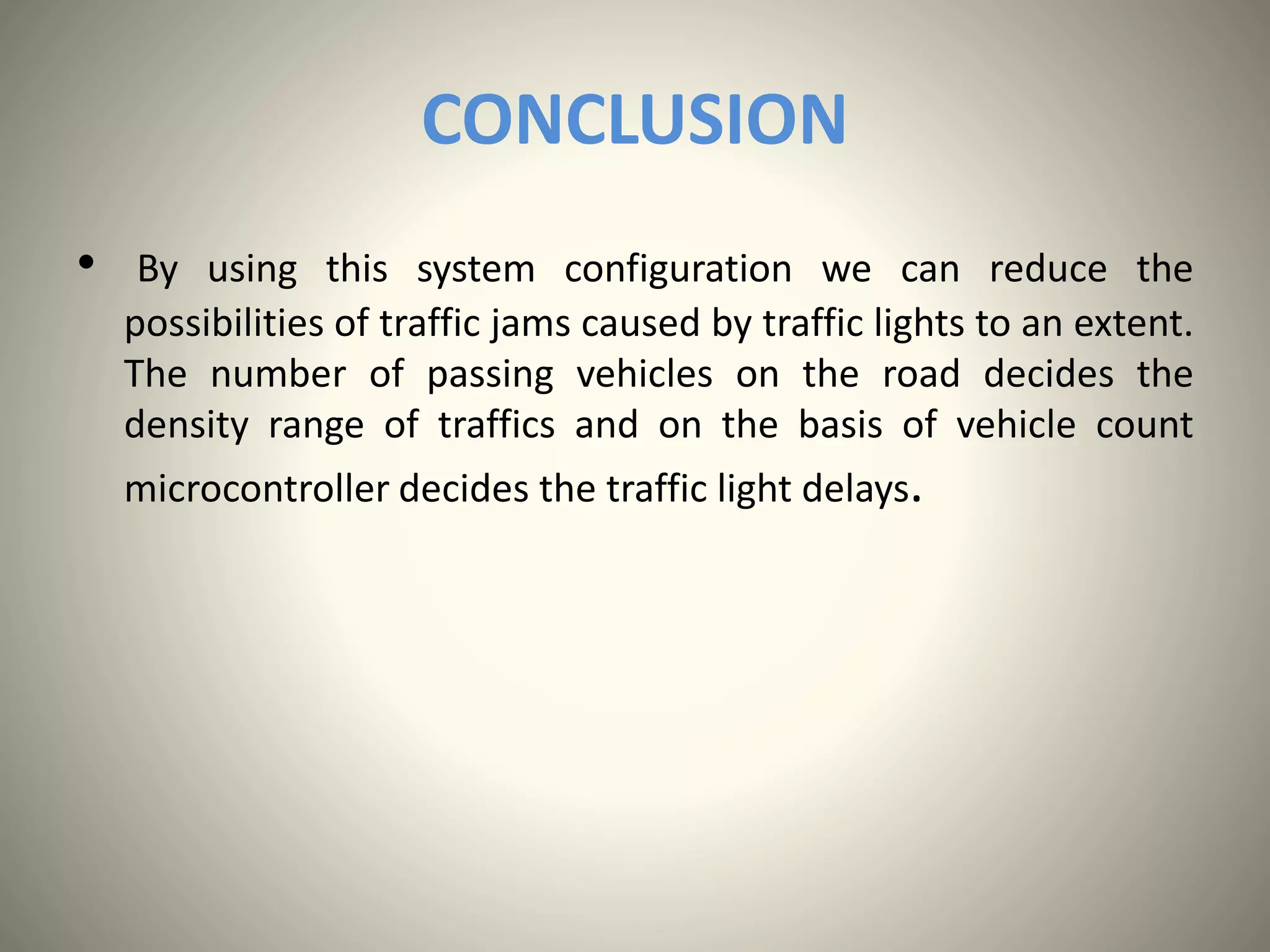 Density Based Traffic Signal Control Using Microcontroller Pptx Computer Peripherals Computing