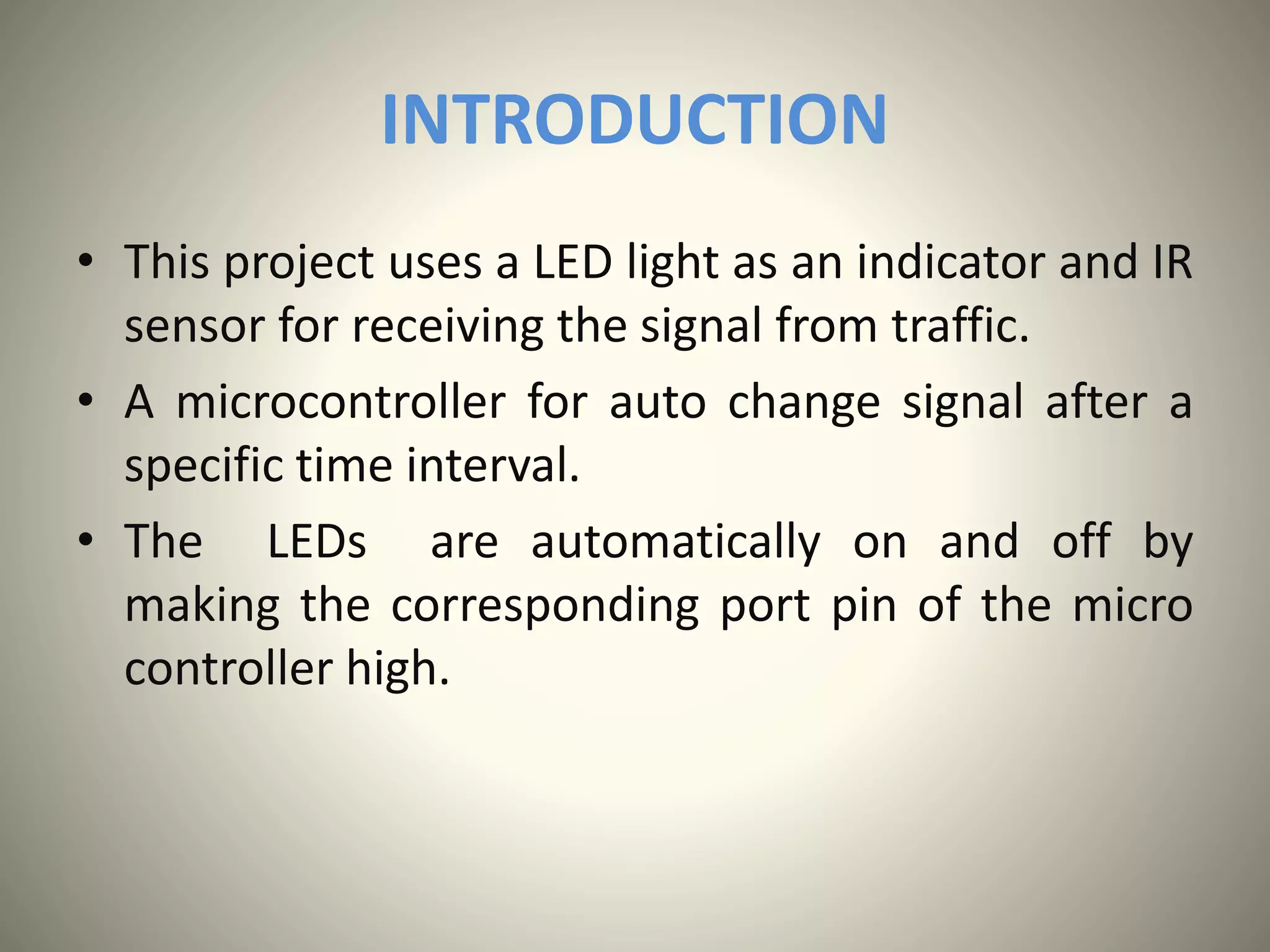 Density Based Traffic Signal Control Using Microcontroller Pptx Computer Peripherals Computing
