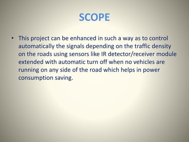 Density based traffic signal control using microcontroller | PPTX | Computer Peripherals | Computing