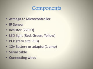 Density based traffic signal control using microcontroller | PPTX