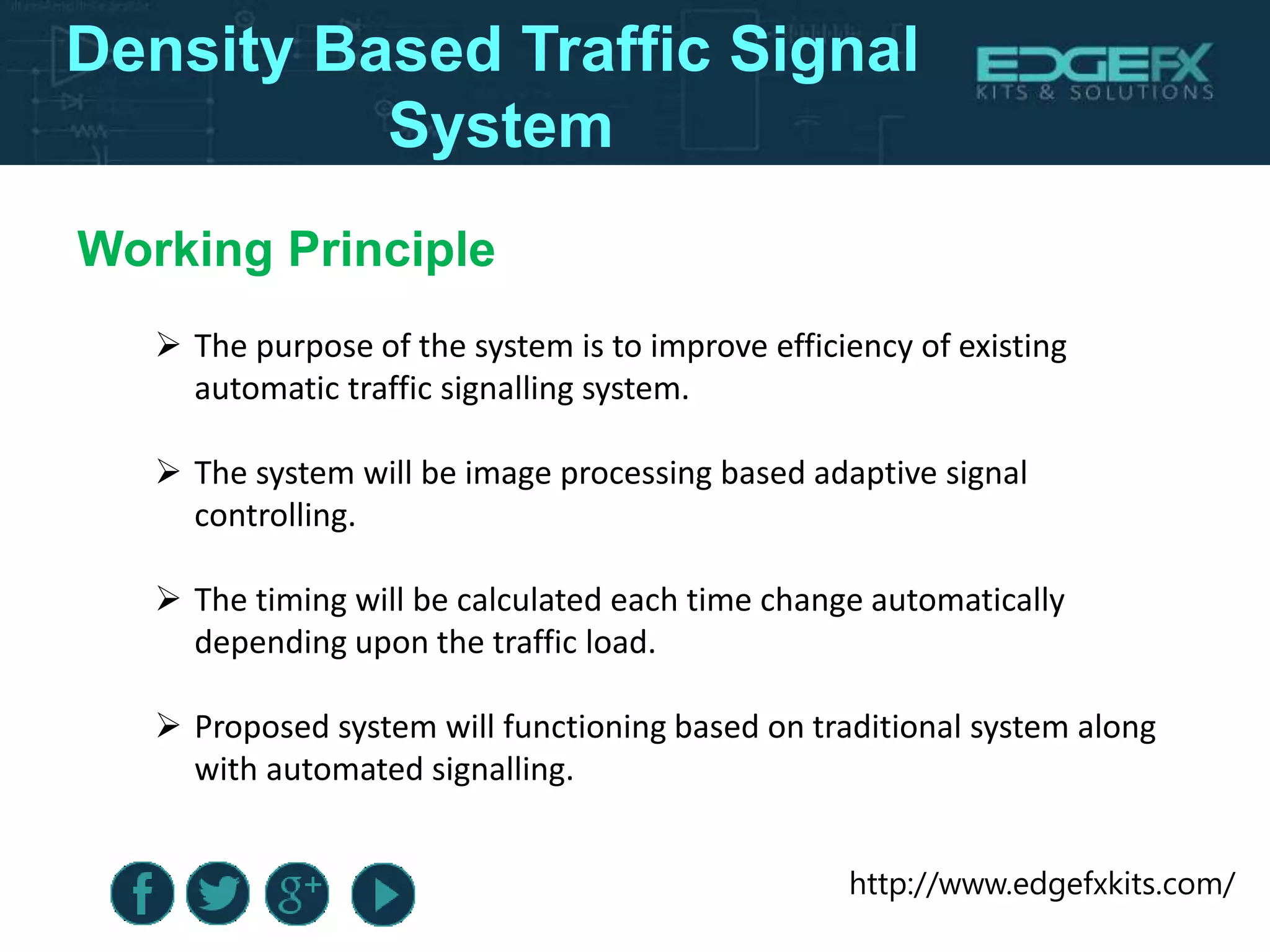 Density based traffic signal system | PPTX