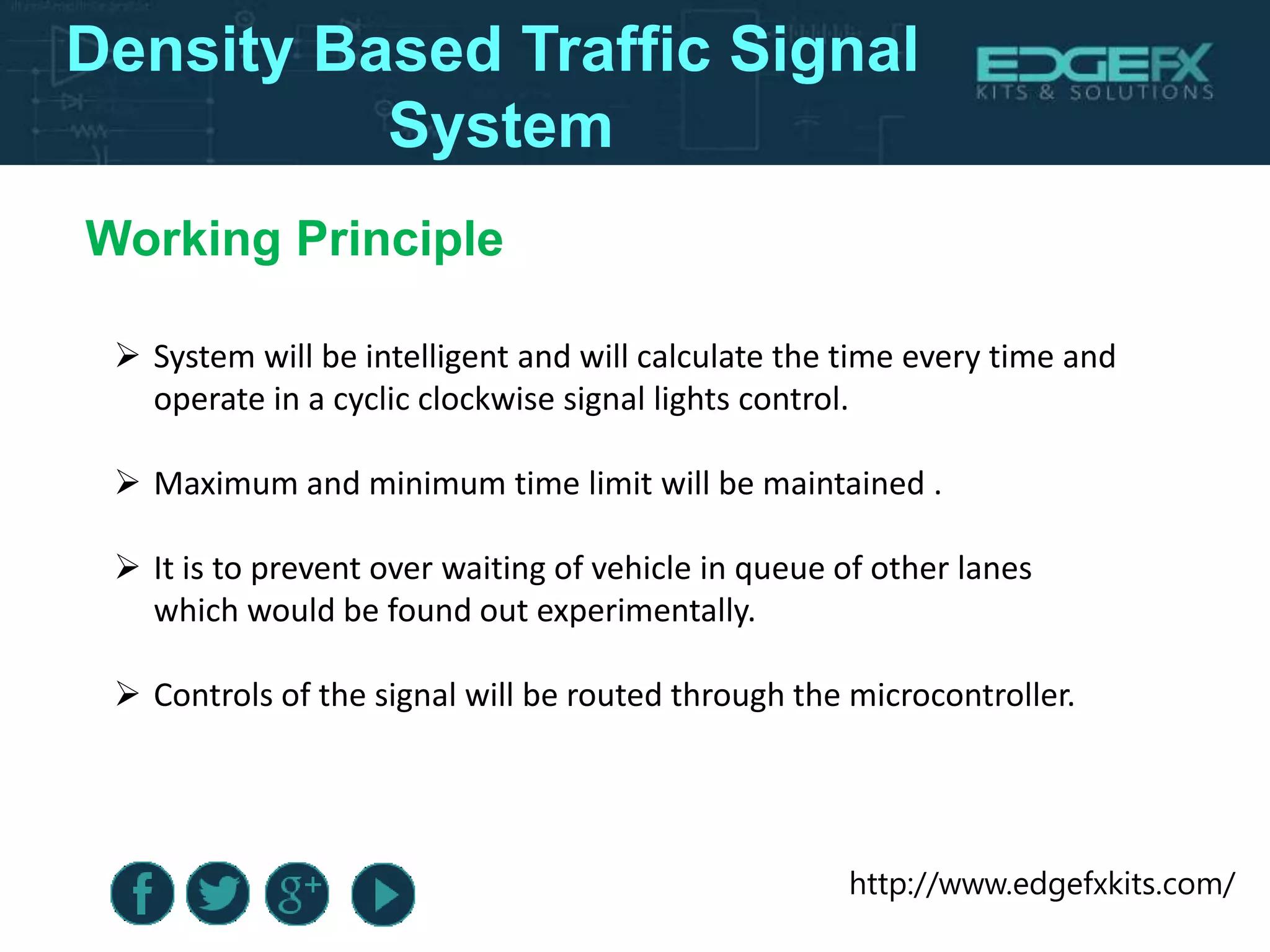 Density based traffic signal system | PPTX