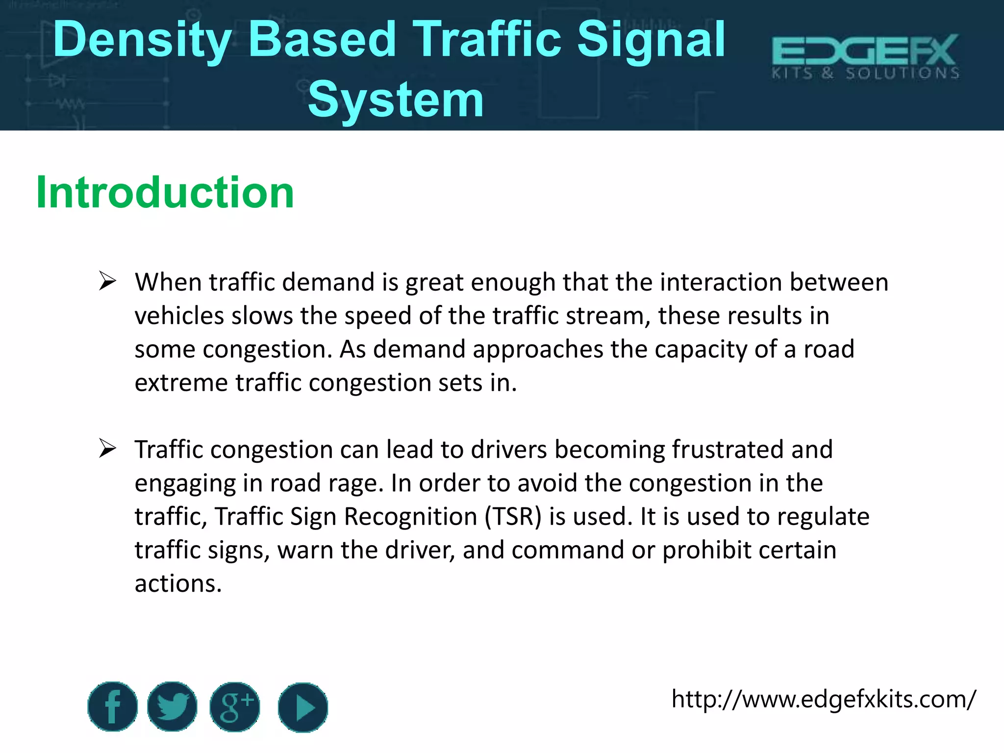 Density based traffic signal system | PPTX
