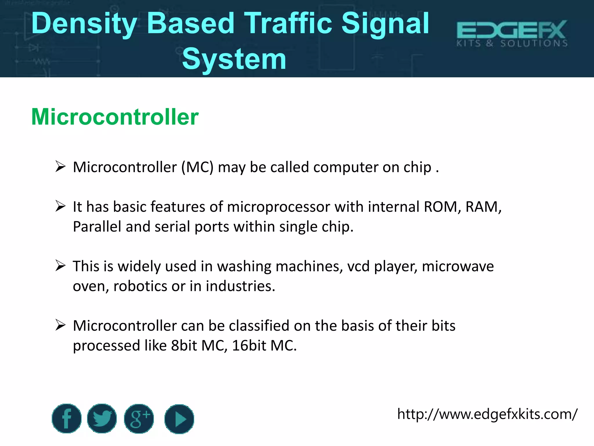 Density based traffic signal system | PPTX