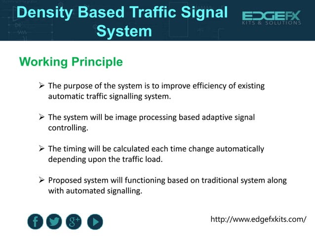 Density based traffic signal system | PPTX