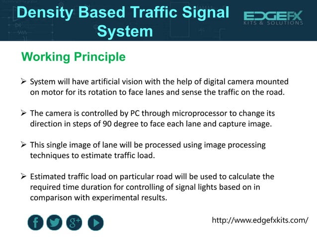 Density based traffic signal system | PPTX