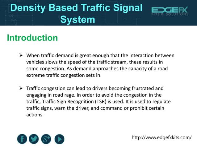 Density based traffic signal system | PPTX