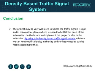 Density based traffic signal system | PPTX
