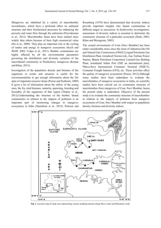 Monitoring of Pollution Using Density, Biomass and Diversity Indices of ...