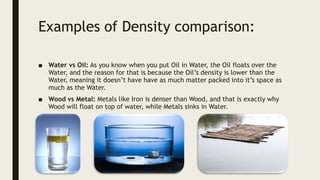 Brief explanation of Density in physics. | PPTX