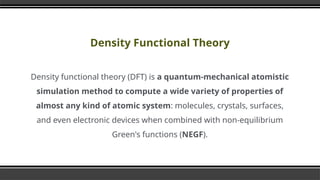 Density Functional Theory (DFT) Overview.pptx