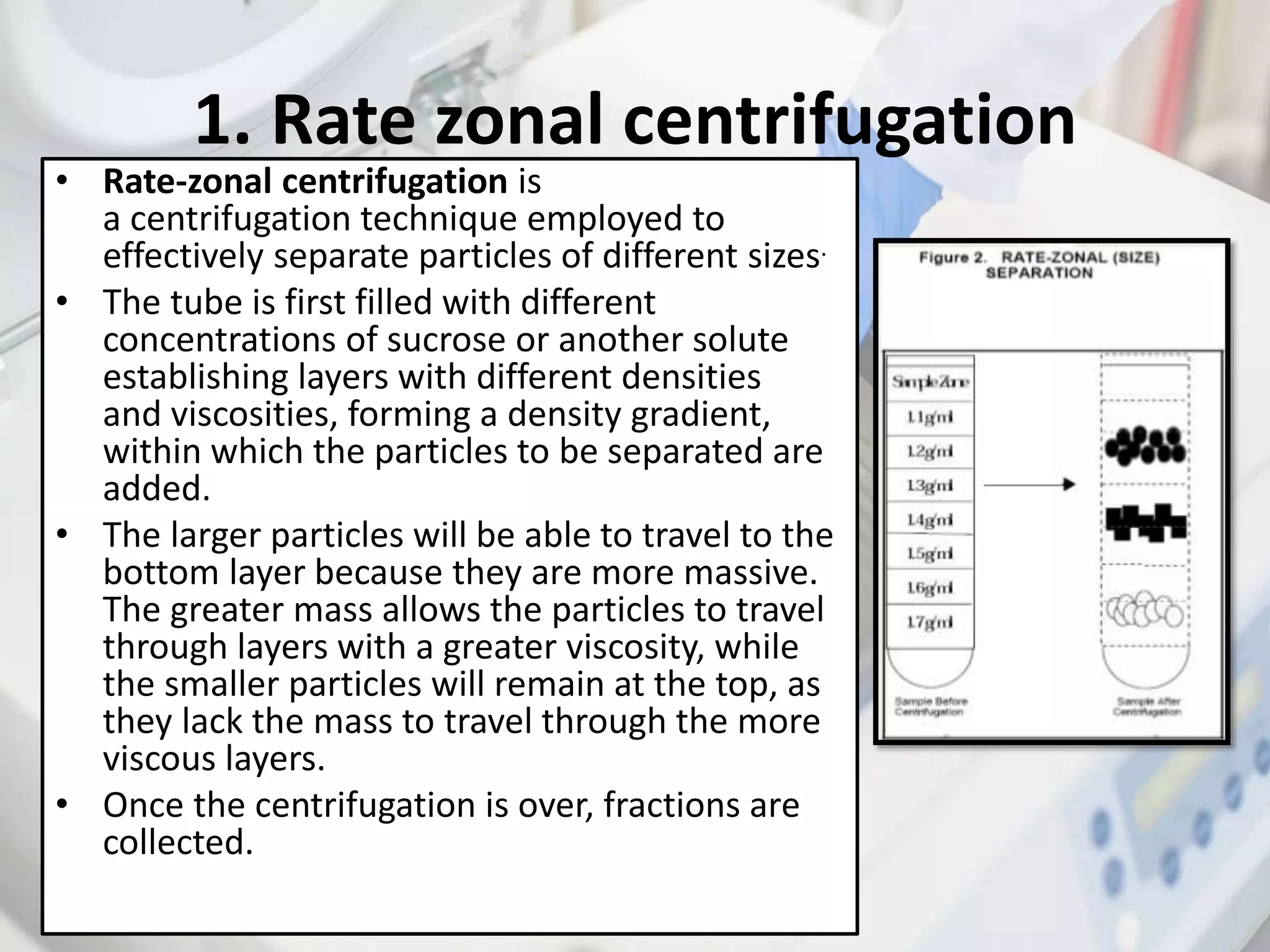 Density gradient centrifugation,types, advantages and disadvantages | PPTX