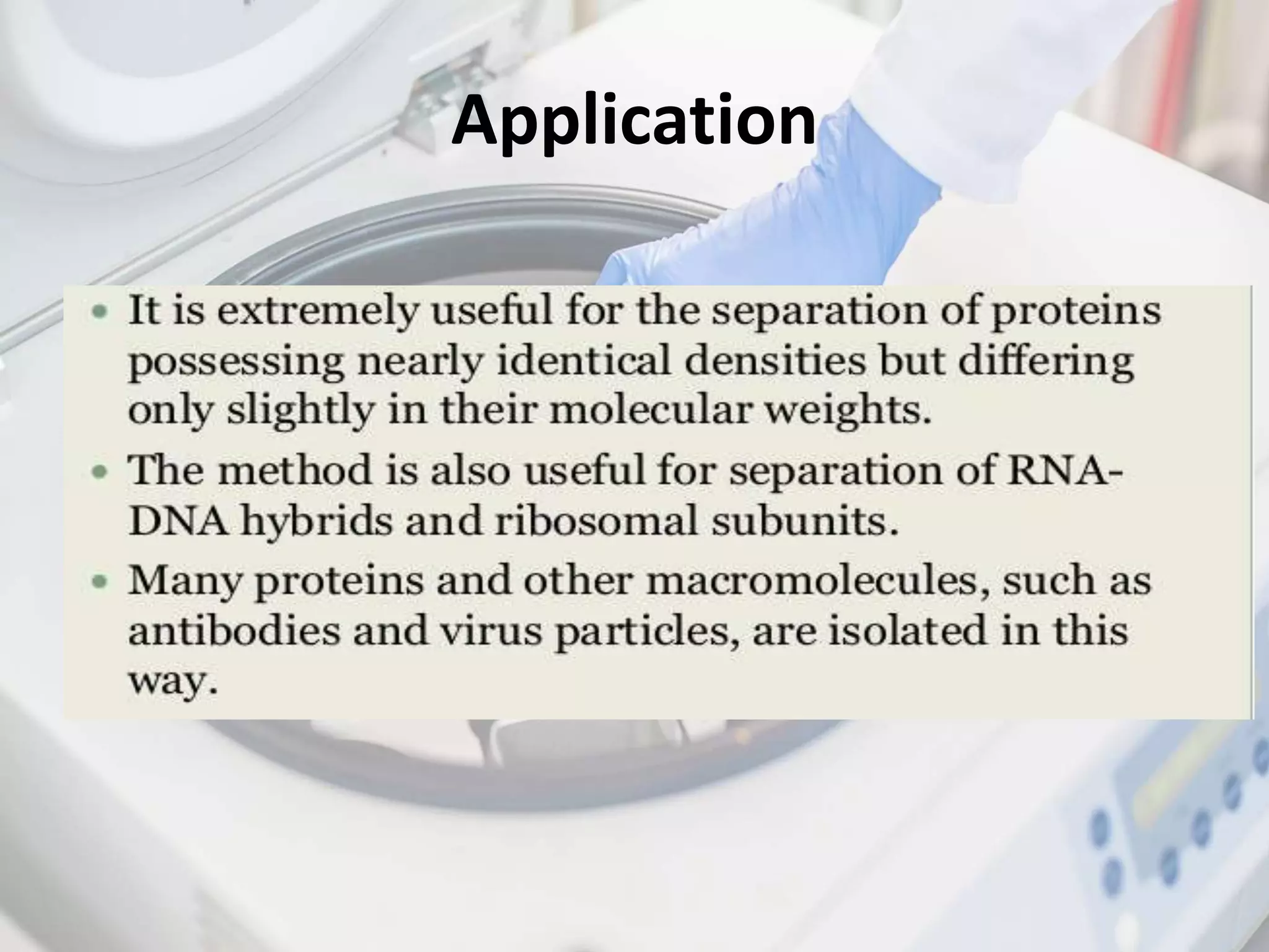 Density gradient centrifugation,types, advantages and disadvantages | PPTX