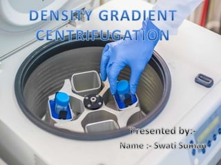 Density gradient centrifugation,types, advantages and disadvantages | PPTX