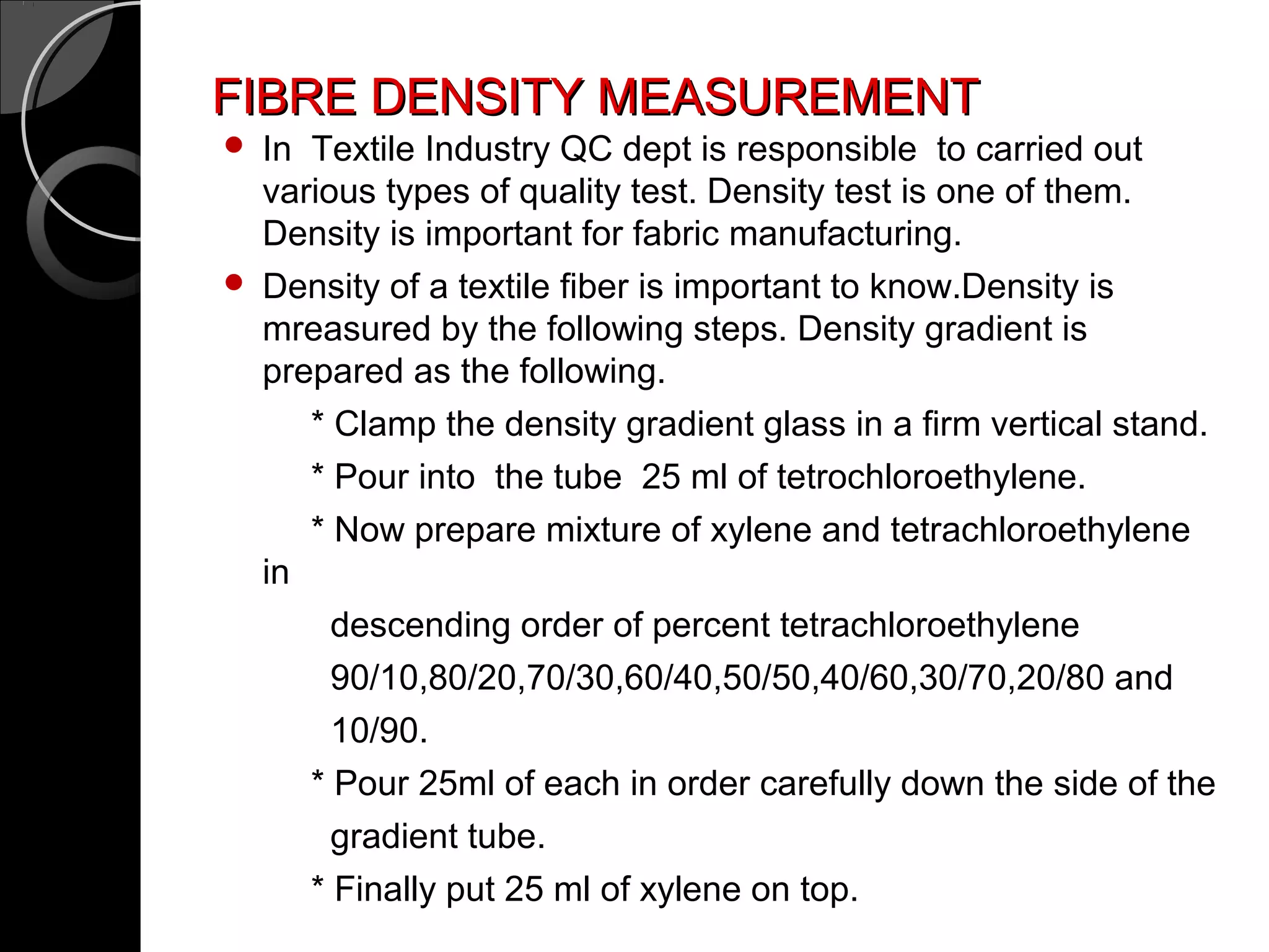 Density gradient measurement ii vps | PPT