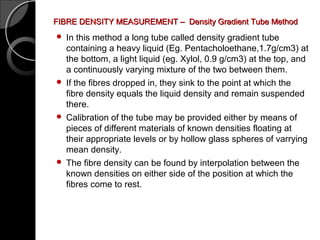 Density gradient measurement ii vps | PPT