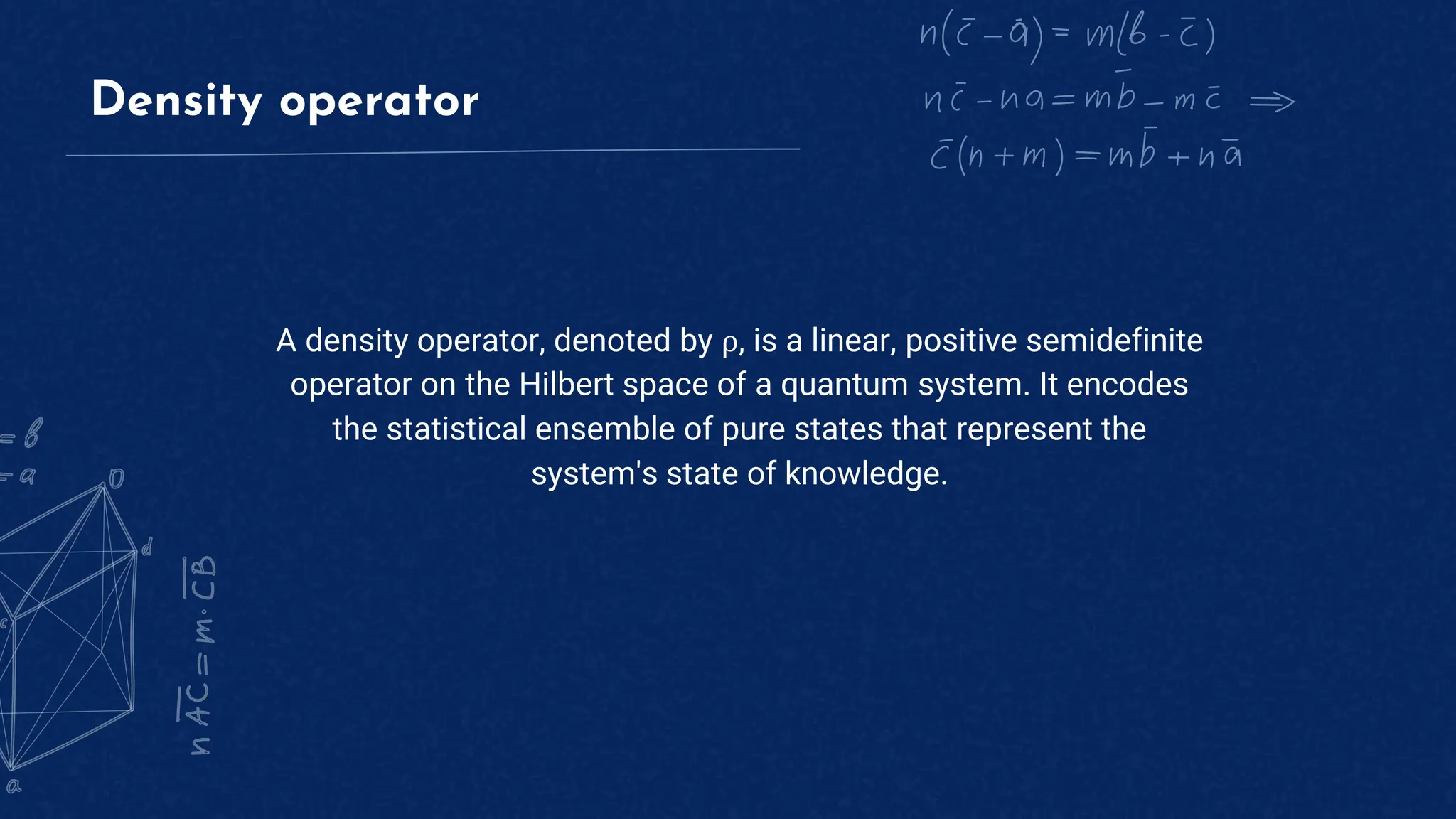 Density Matrix - Quantum and statistical mechanics | PPTX