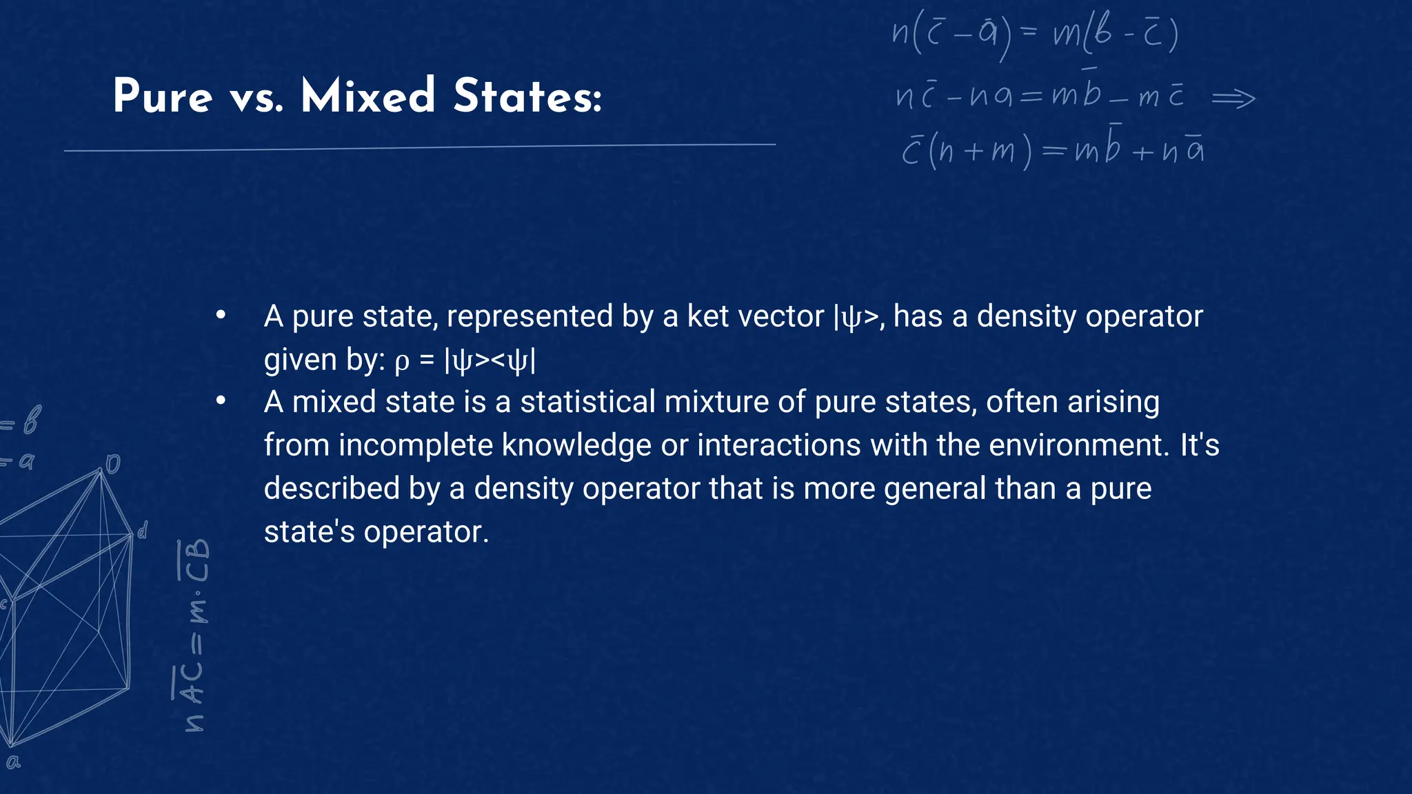 Density Matrix - Quantum and statistical mechanics | PPTX