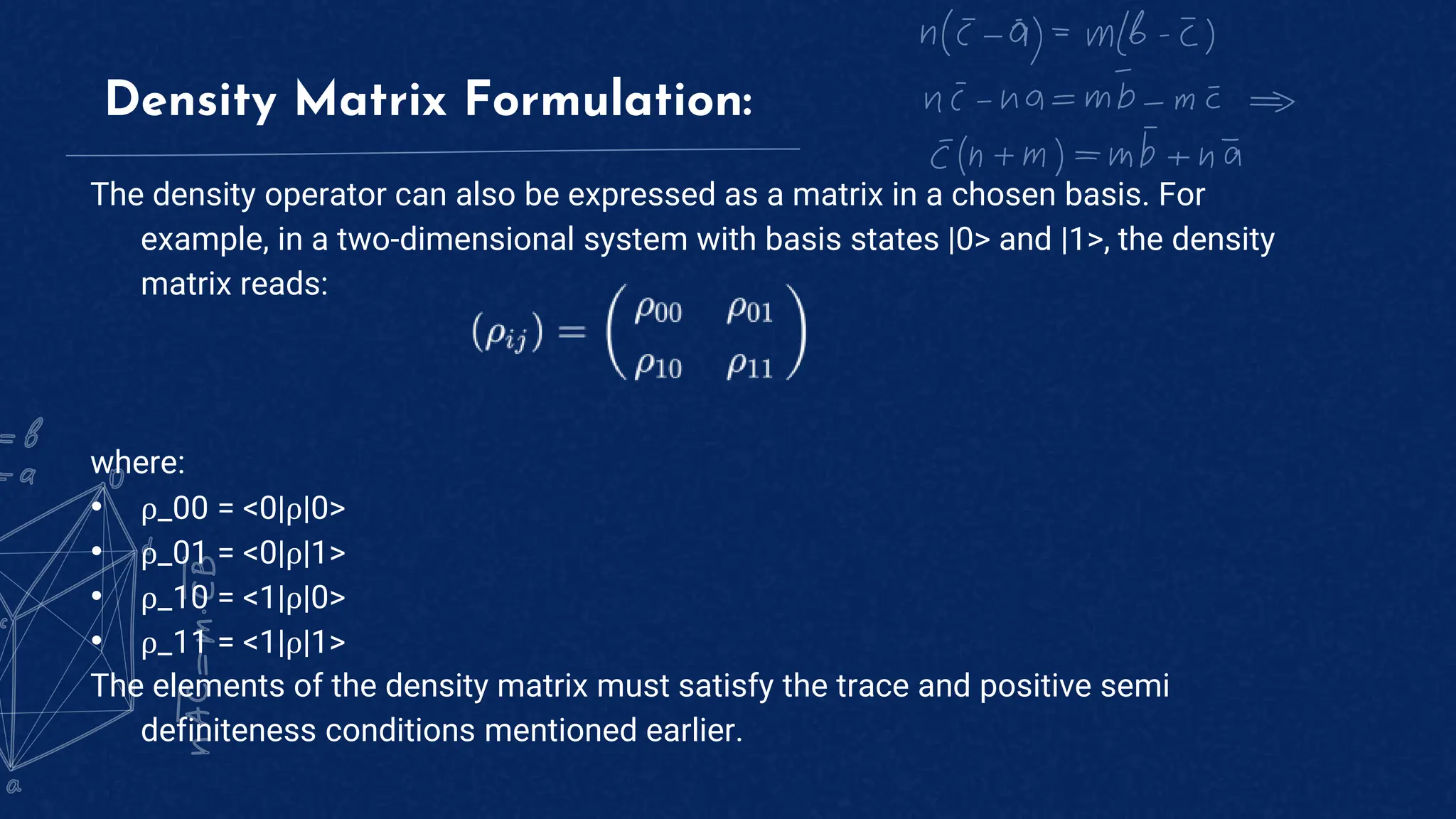Density Matrix - Quantum and statistical mechanics | PPTX