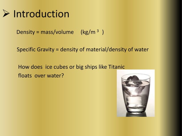 Density measurement | PPT | Physics | Science