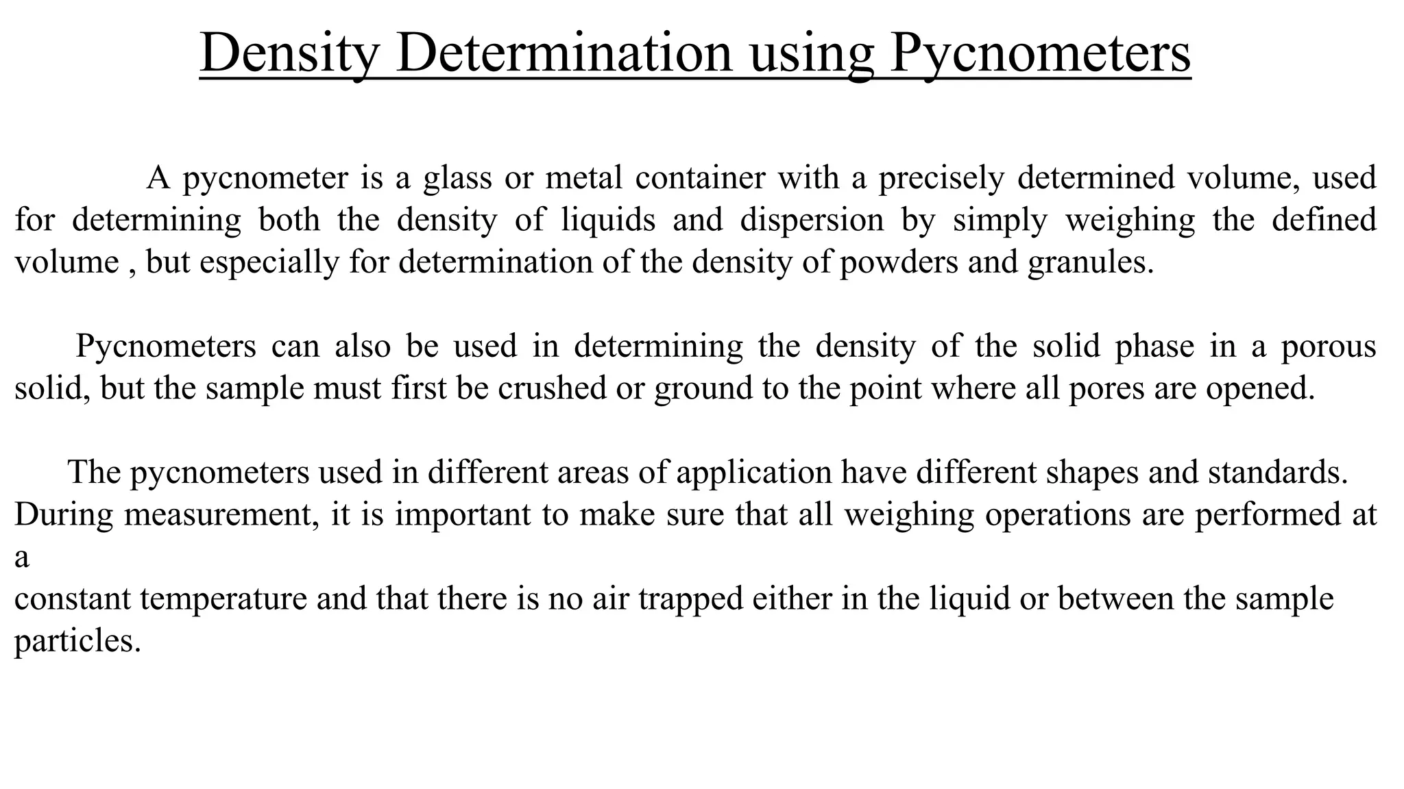Density measurement | PPTX