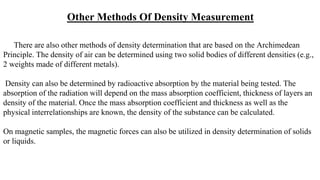 Density measurement | PPTX