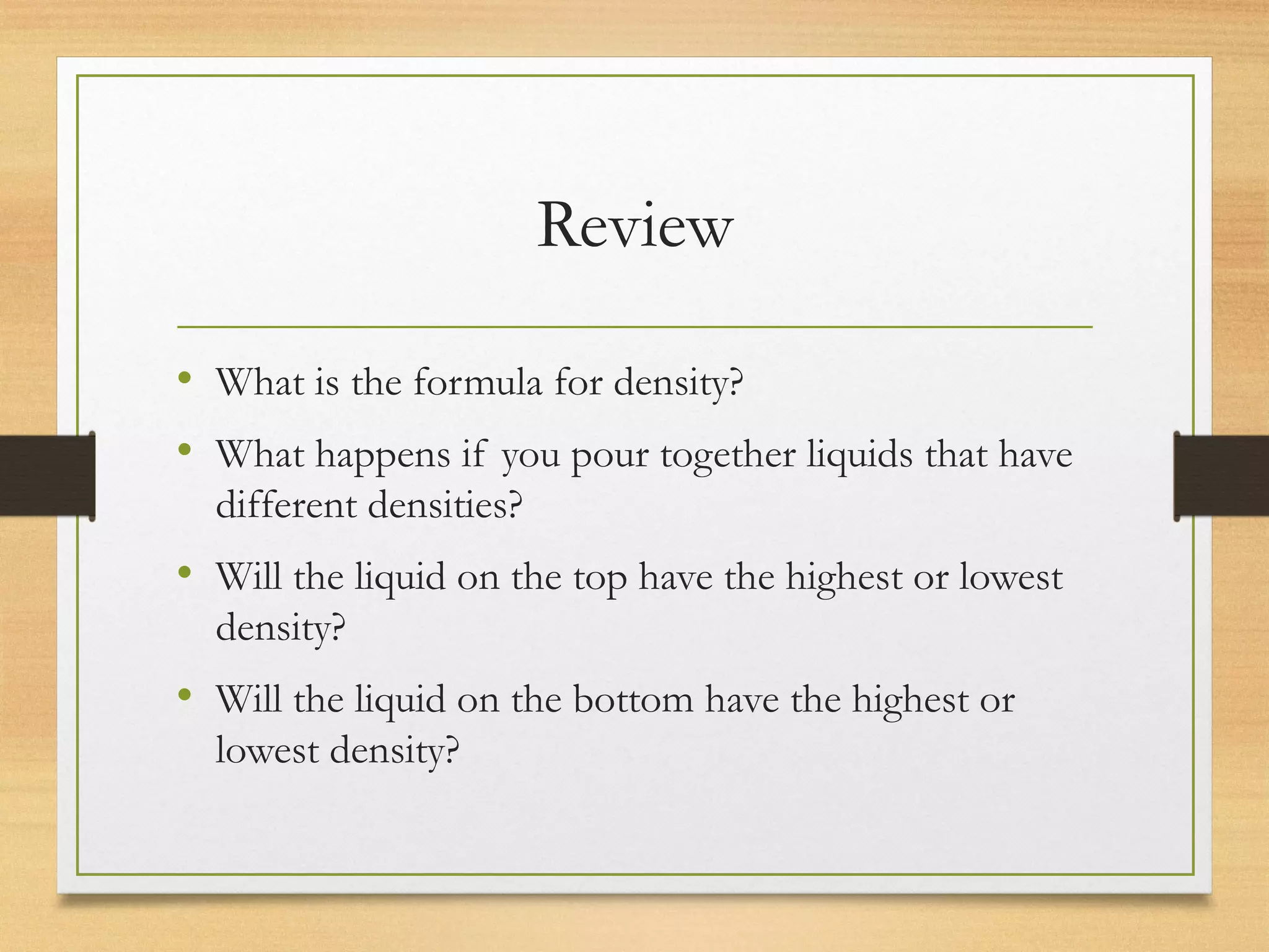 Density notes | PPT