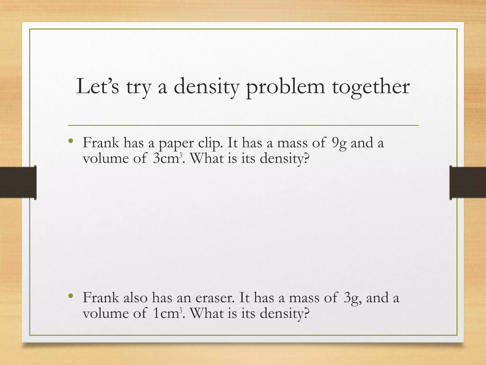 Density notes | PPT