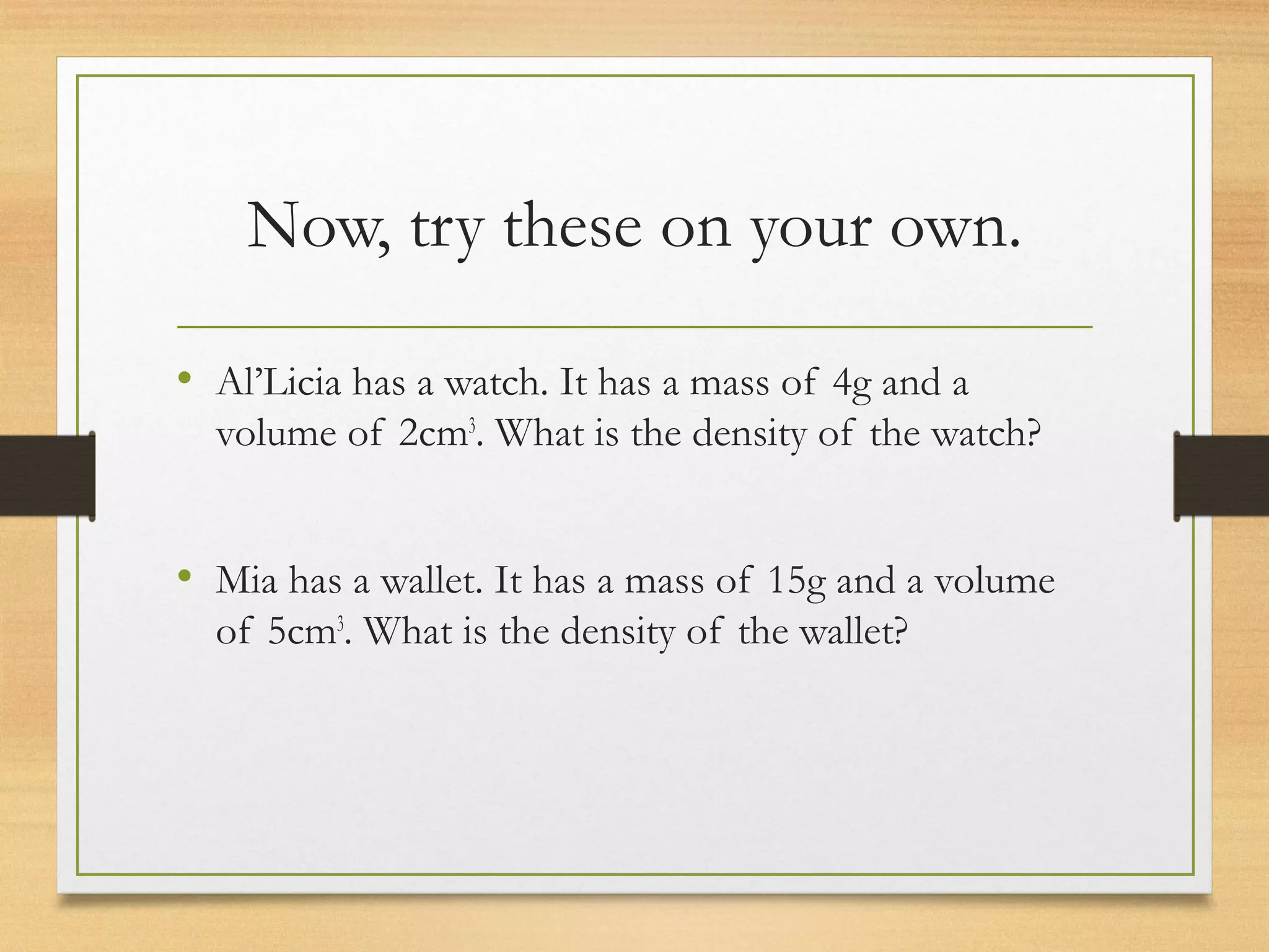 Density notes | PPT