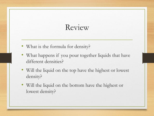 Density notes | PPT