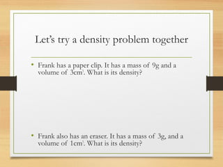 Density notes | PPT