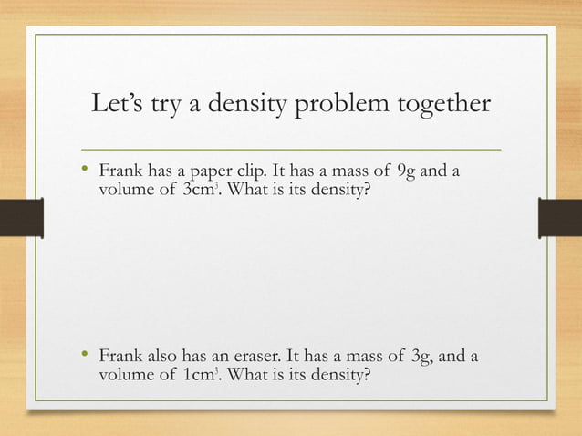 Density notes | PPT