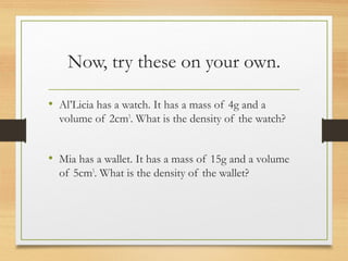 Density notes | PPT