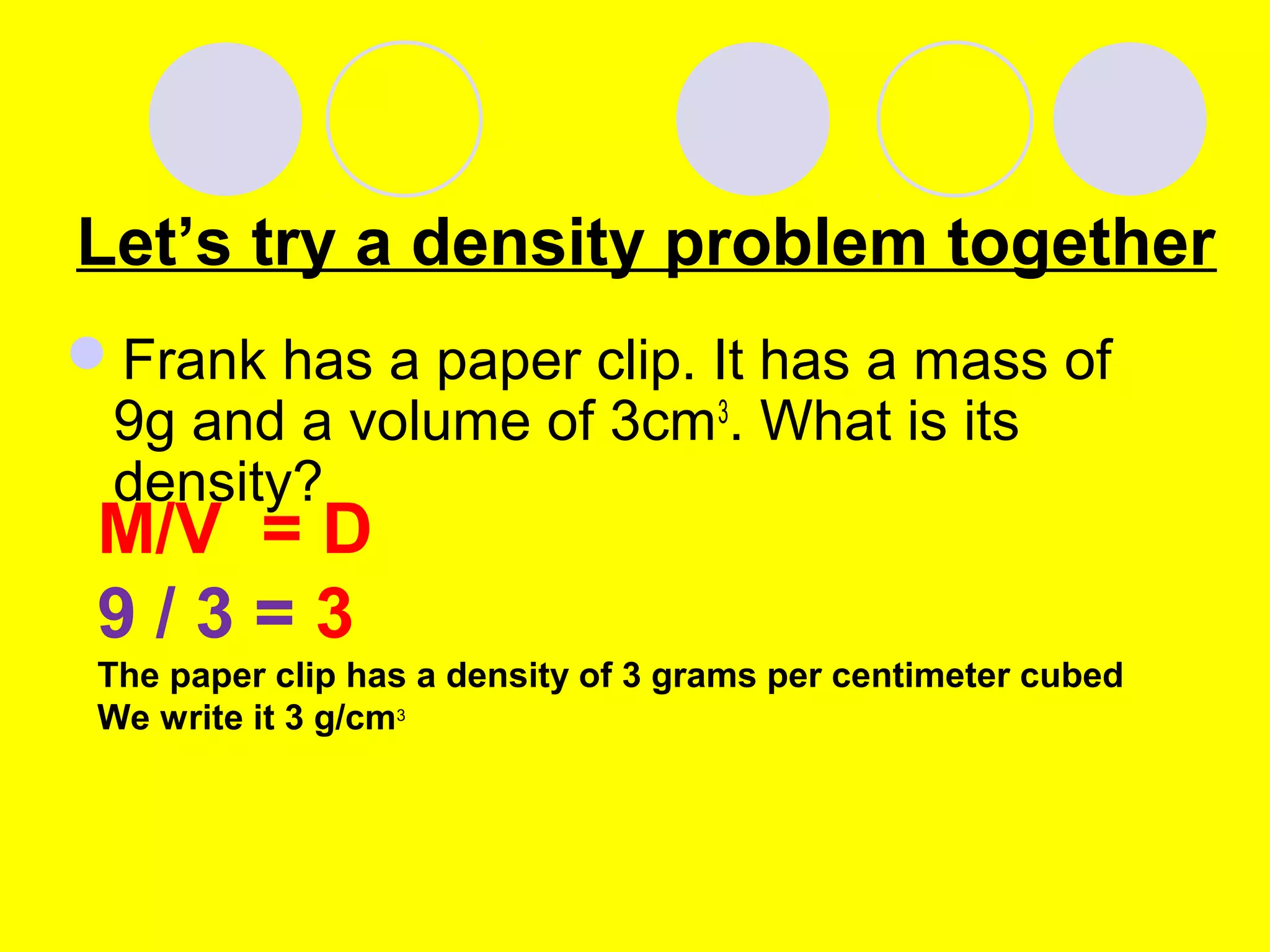 Metric Mania Density | PPT