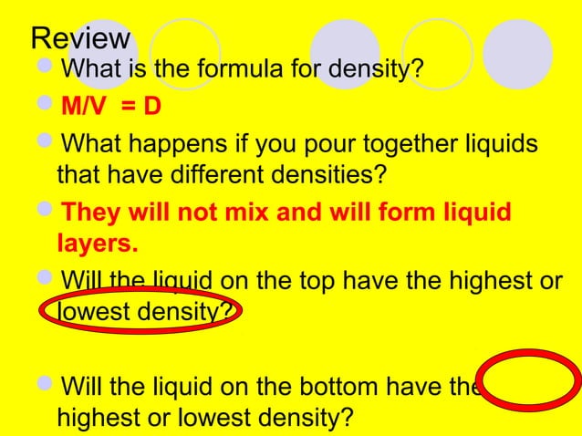 Metric Mania Density | PPT