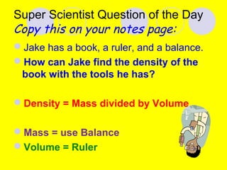 Metric Mania Density | PPT