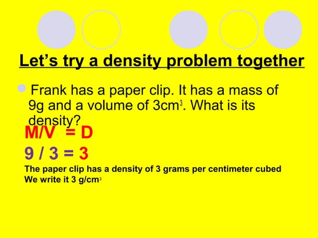 Metric Mania Density | PPT