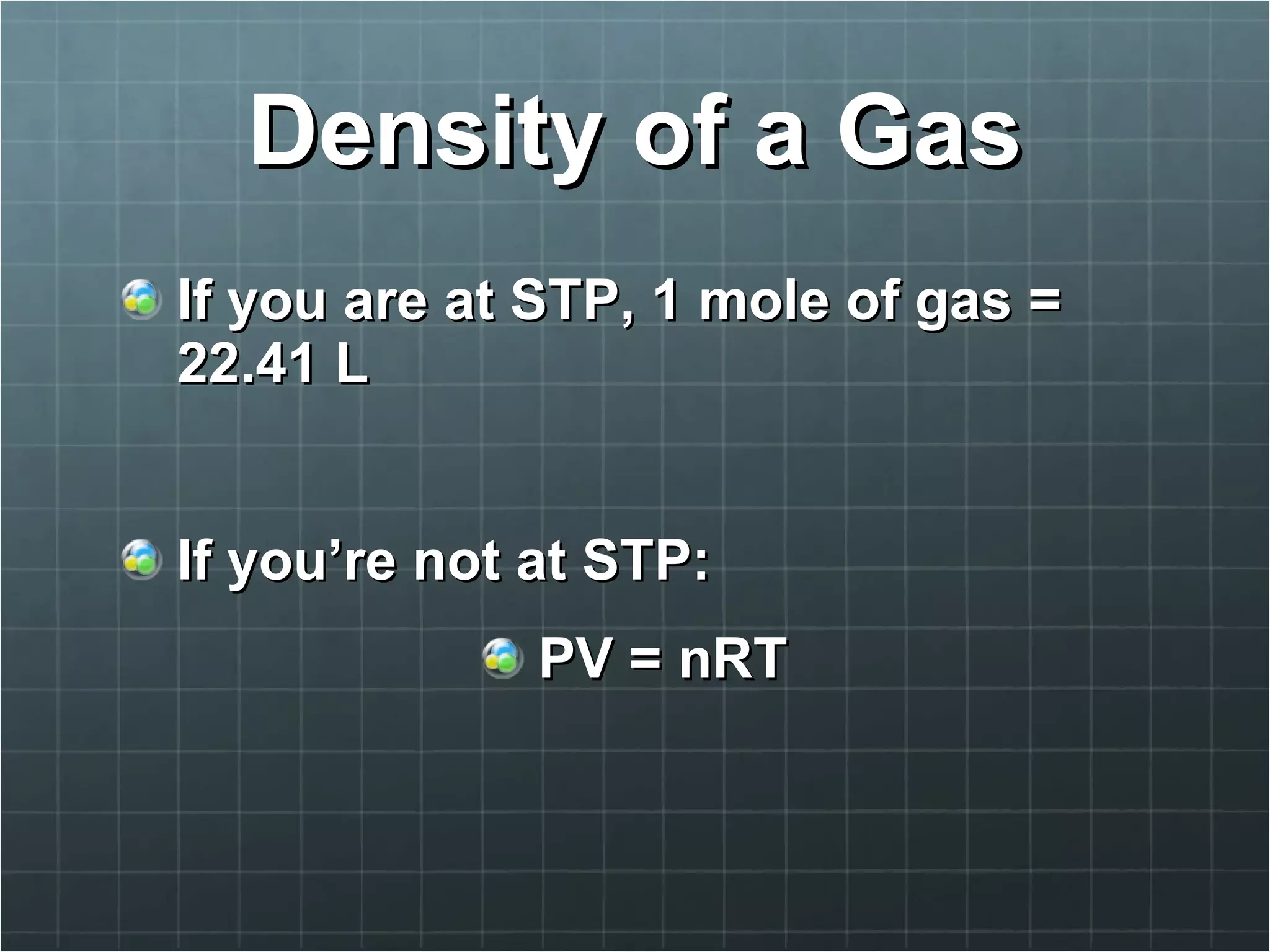 Density of a gas | PPT