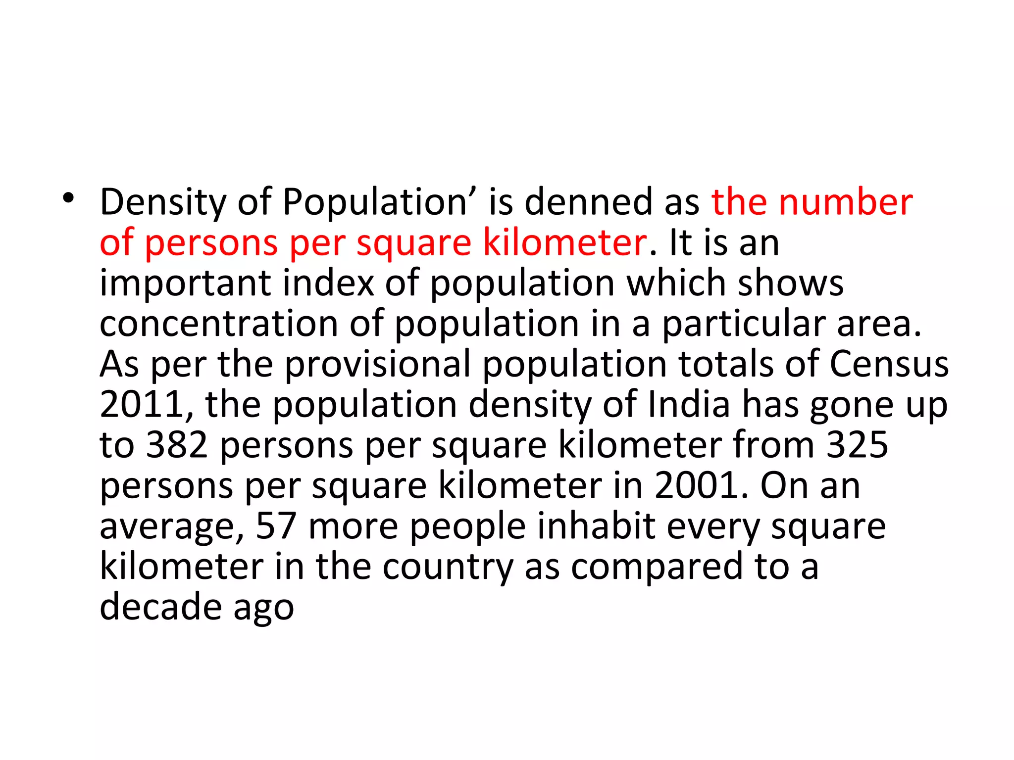 Density of population of maharashtra | PPT