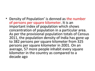 Density of population of maharashtra | PPT
