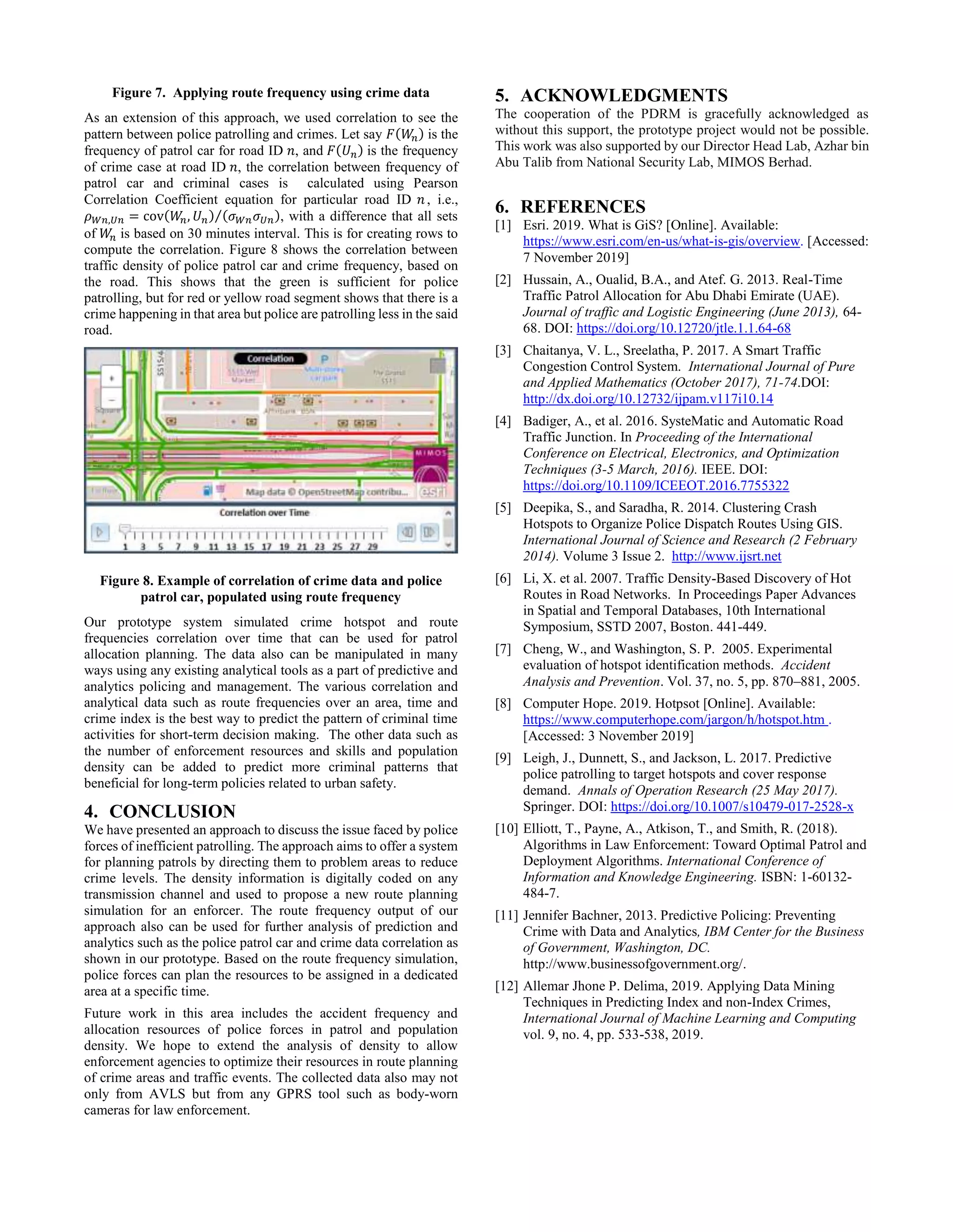 Density of route frequency for enforcement | PDF