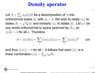 Density operators | PDF