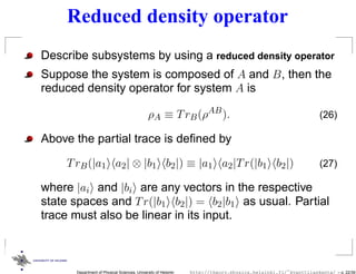 Density operators | PDF