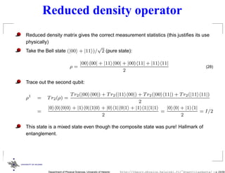 Density operators | PDF