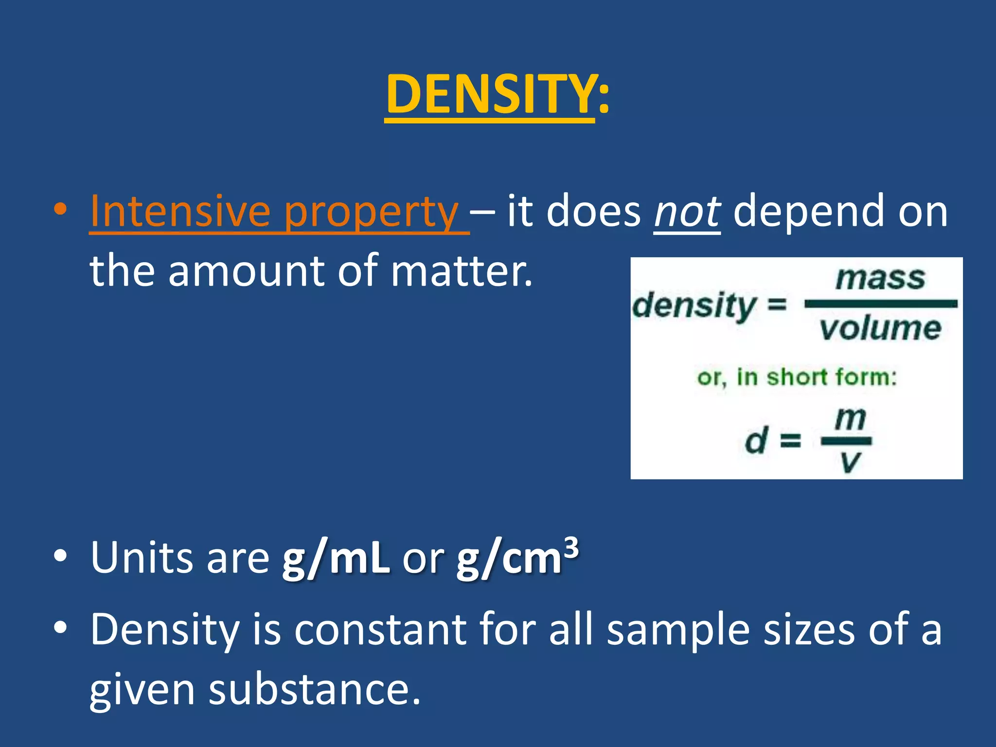 Density NOTES | PPT